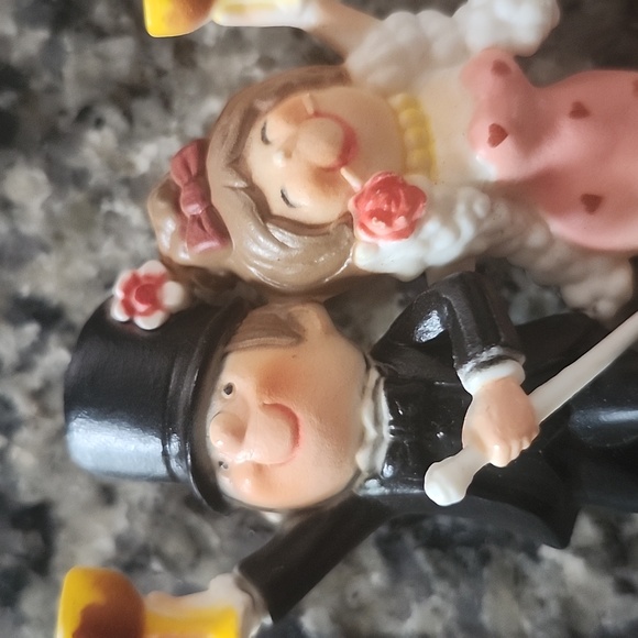 Source Unknown | Party Supplies | Vintage Wedding Cake Topper Happy ...